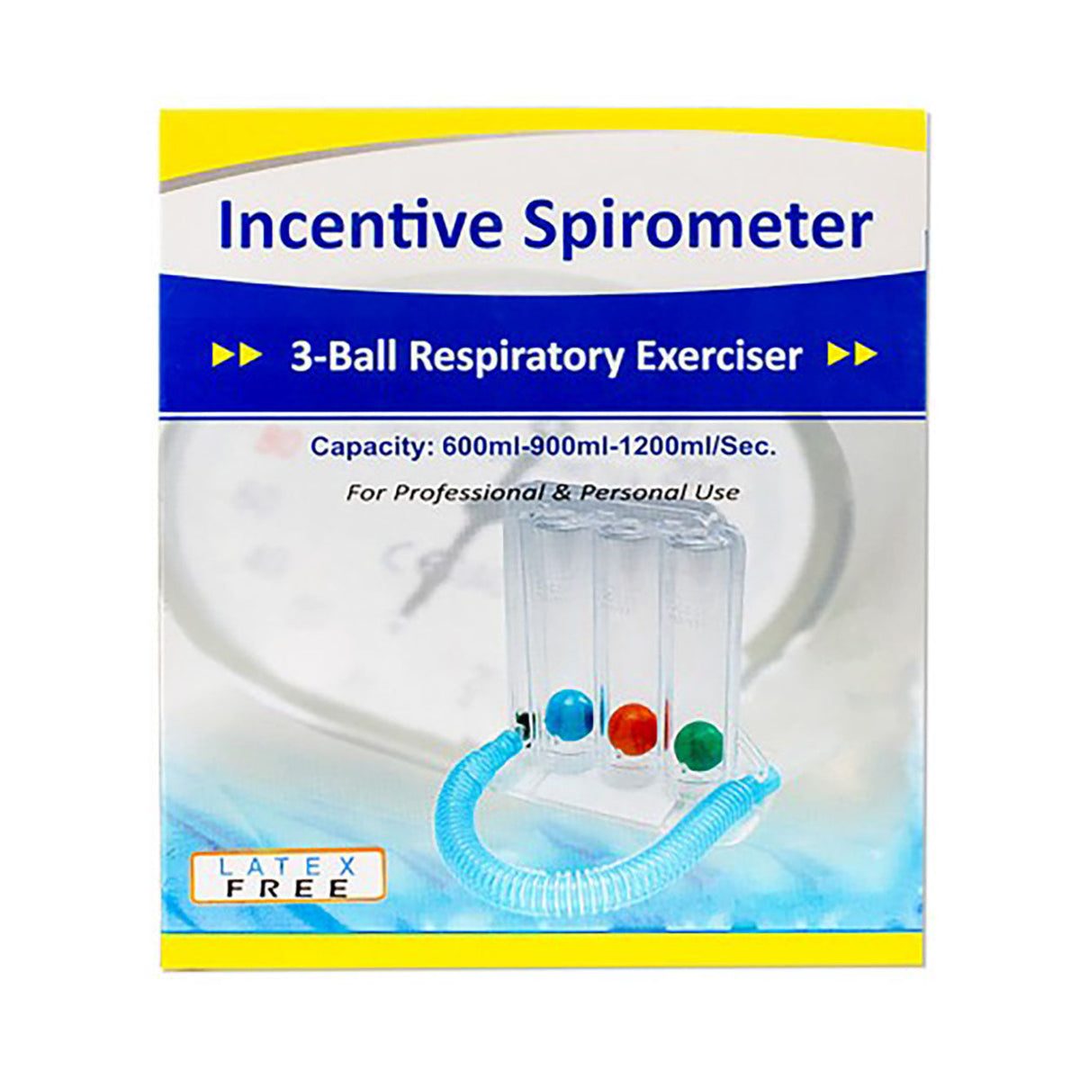 Incentive Spirometer 3 Ball Respiratory Exerciser - Med365