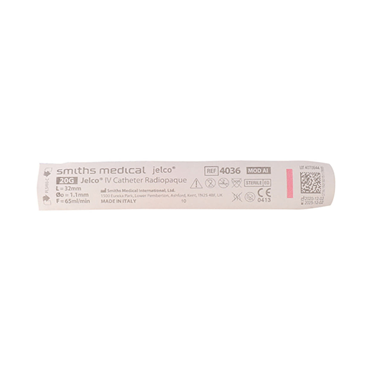 Jelco IV Catheter Radiopaque 20g Pink 1 Unit - Med365