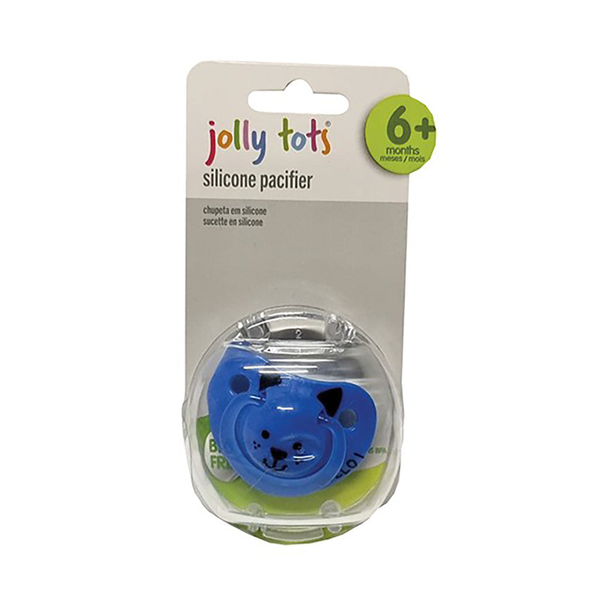 Jolly Tots Silicone Pacifier Animals 6 Months - Med365