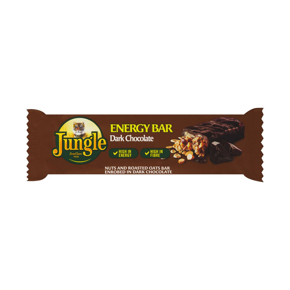Jungle Energy Bar Dark Chocolate 48g x 30 Pack - Med365
