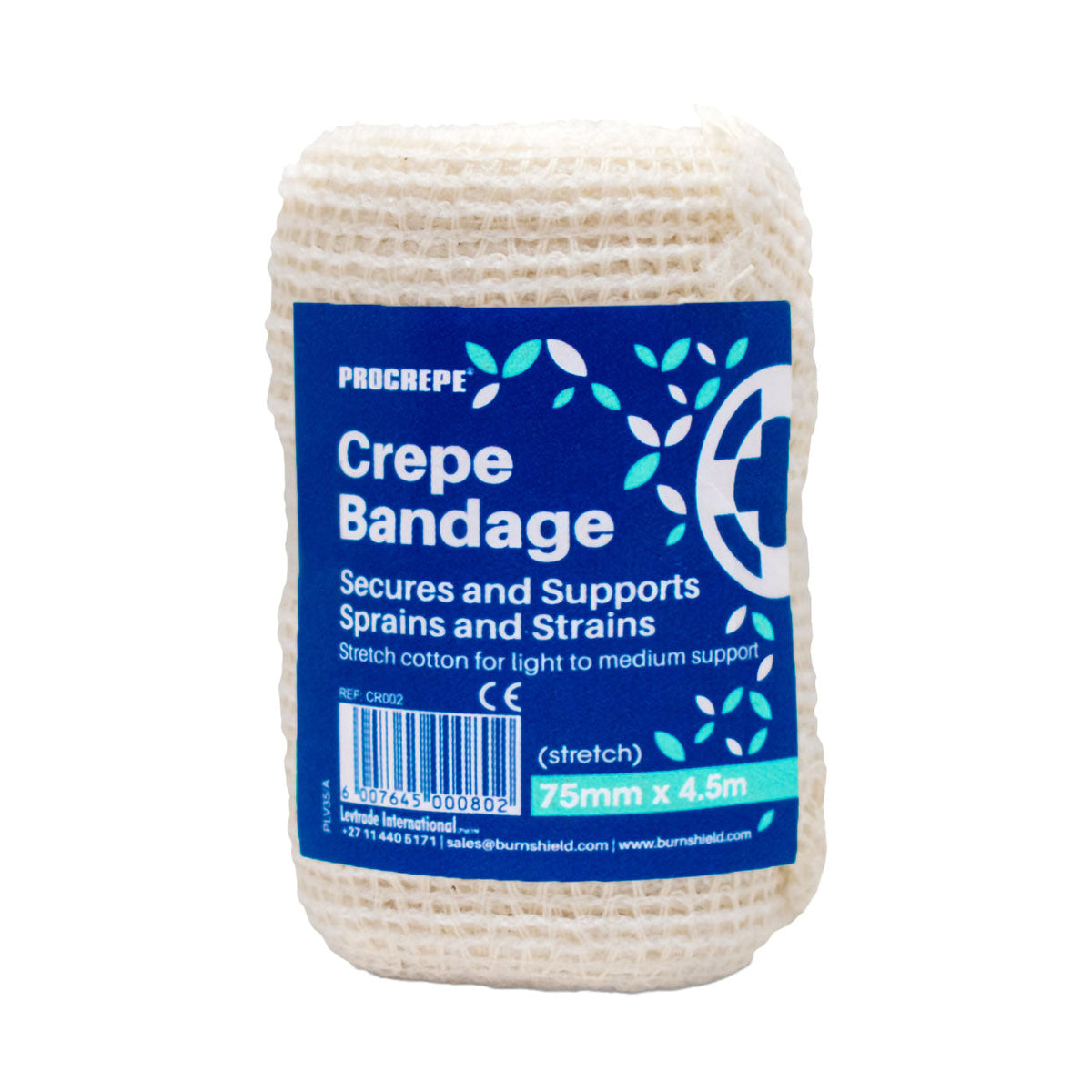 Levtrade Crepe Bandage 75mm x 4.5m - Med365