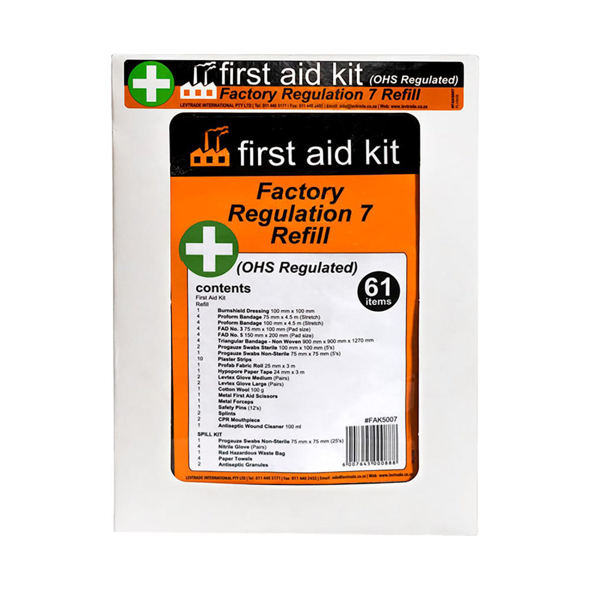 Levtrade First Aid Regulation 7 Refill Factory - Med365