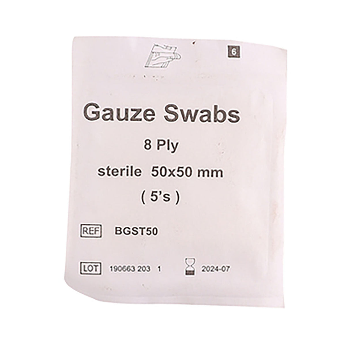 Levtrade Gauze 50 x 50mm 8 Ply 5 Pack - Med365