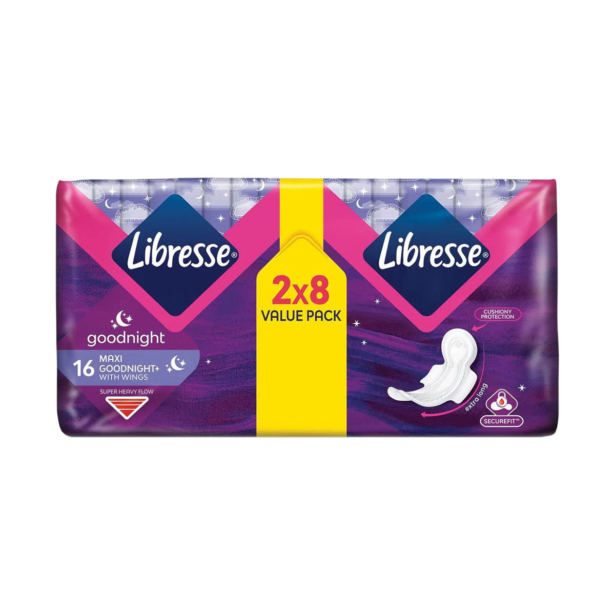 Libresse Goodnight Maxi Goodnight 16 Pads - Med365