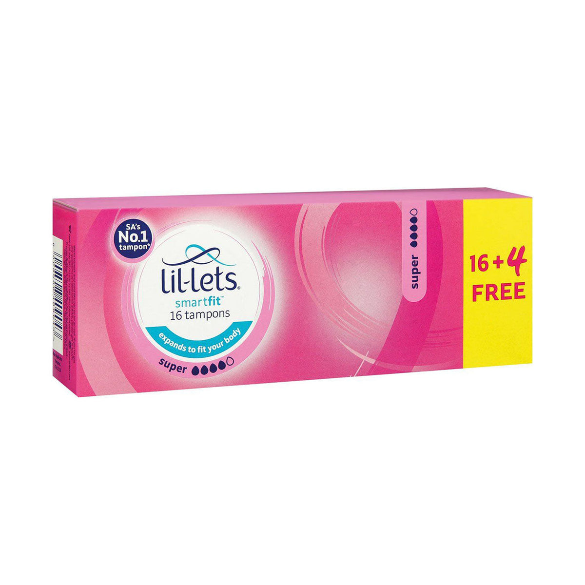 Lil-Lets Smartfit Super Tampons 16 + 4 Pack - Med365