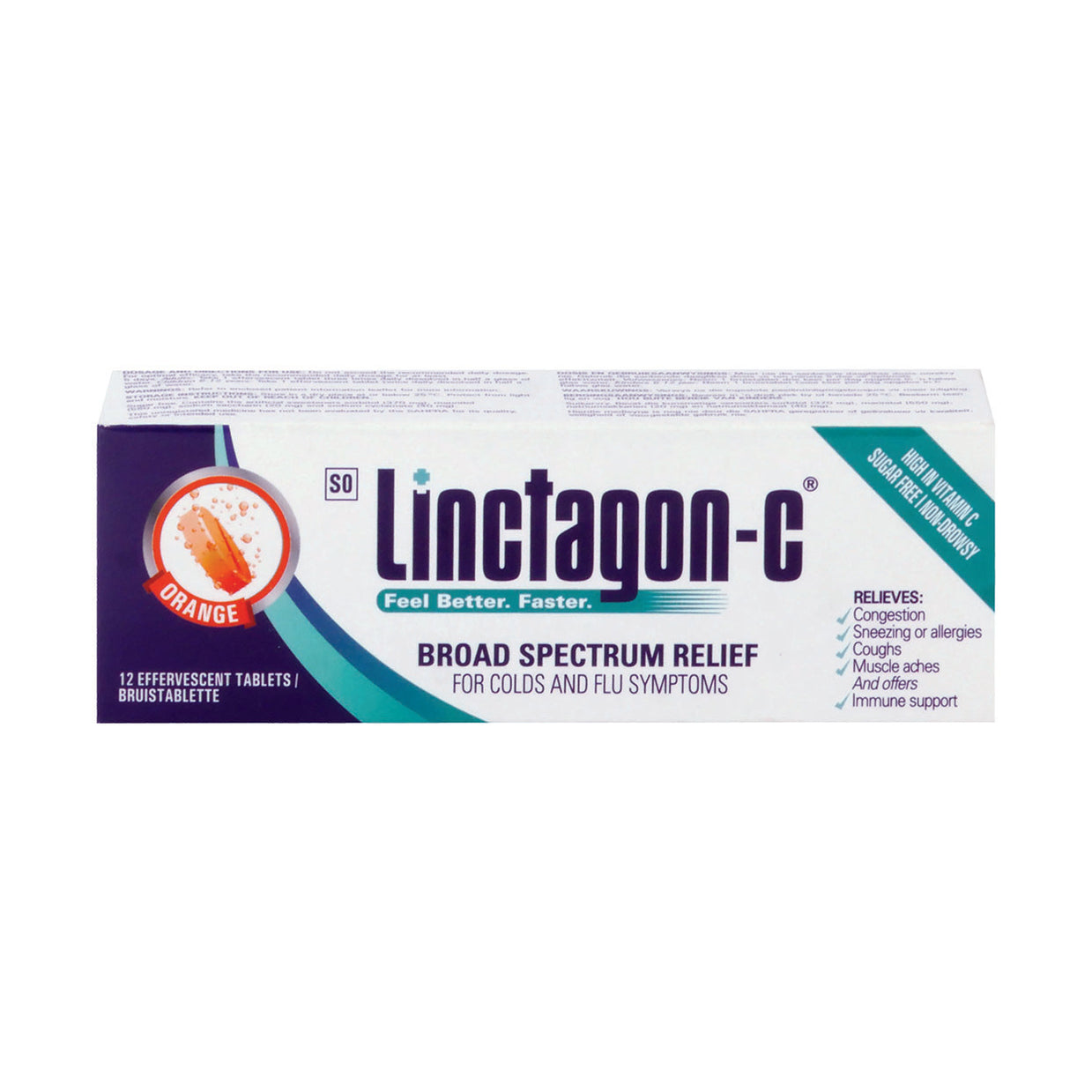 Linctagon-C 12 Effervescent Tablets - Med365