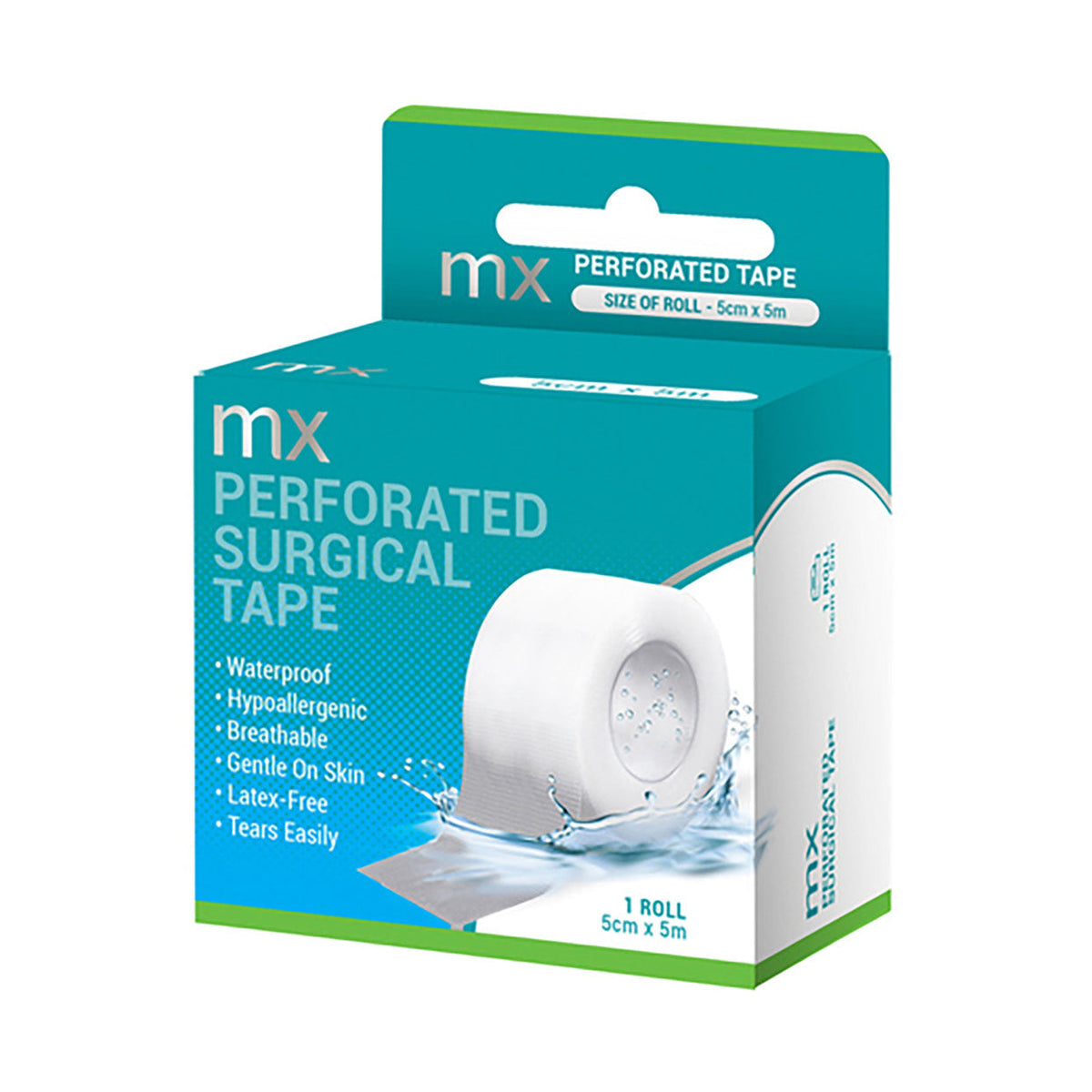 MX Health Perforated Surgical Tape 50mm x 5m - Med365
