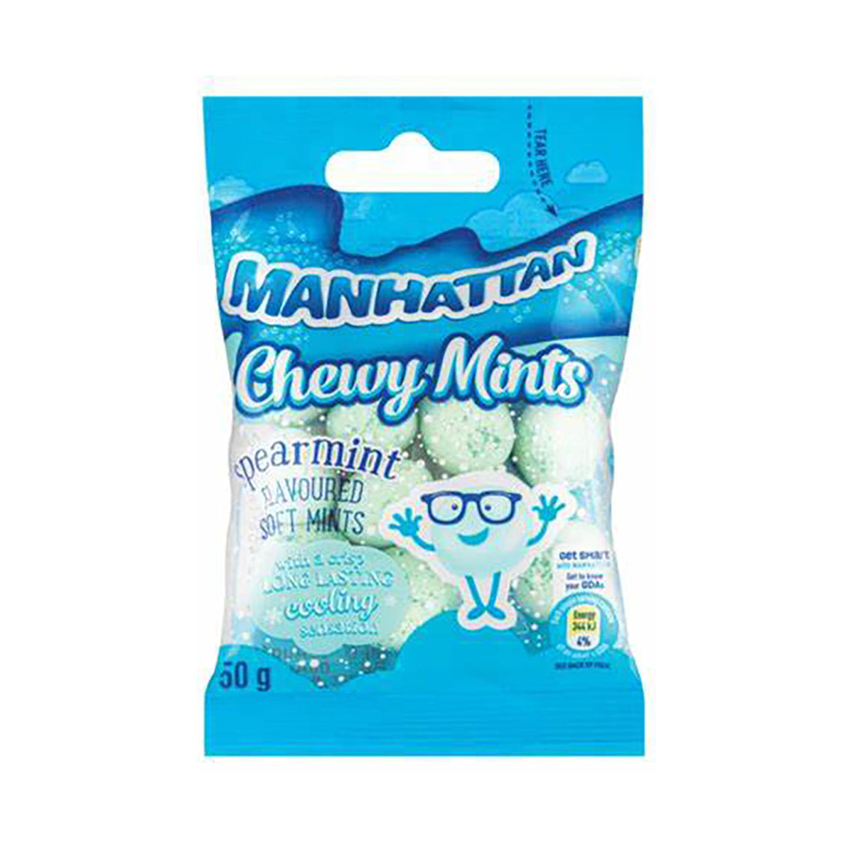 Manhattan Chewy Mints Spearmint 50g - Med365