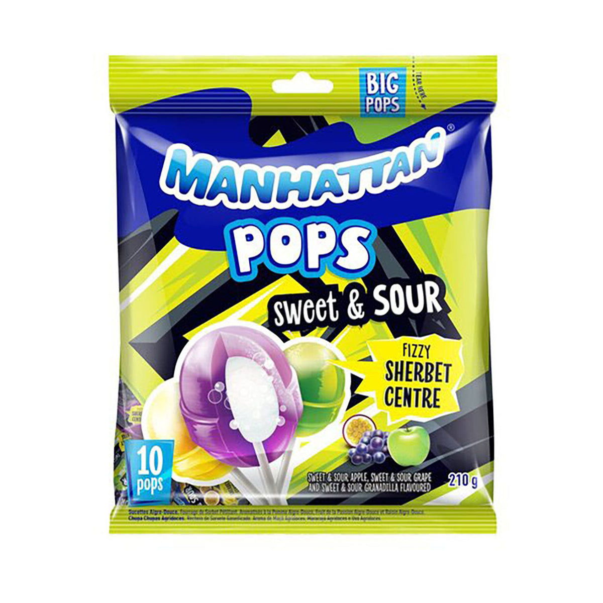 Manhattan Sweet & Sour 10 Pops - Med365