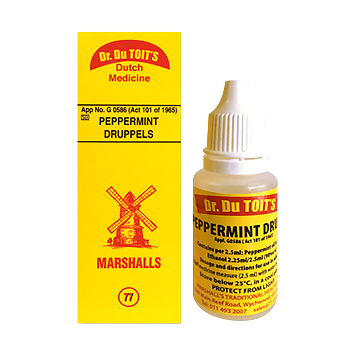 Marshalls Peppermint Druppels 20ml - Med365