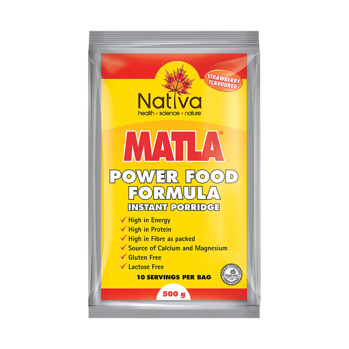 Matla Power Food Formula Strawberry 500g - Med365