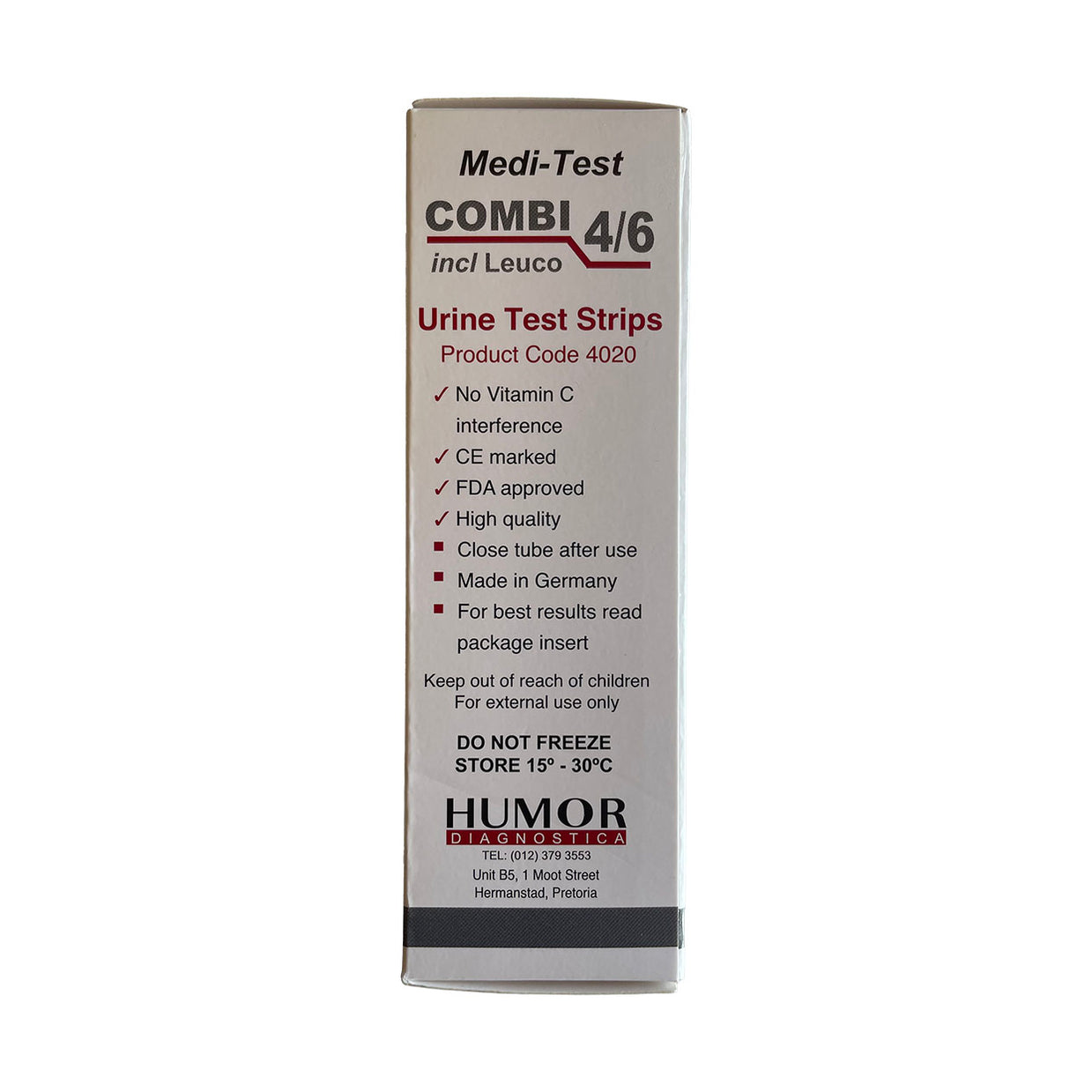 Medi-Test Combi 4/6 incl Leuco 100 Test Strips - Med365