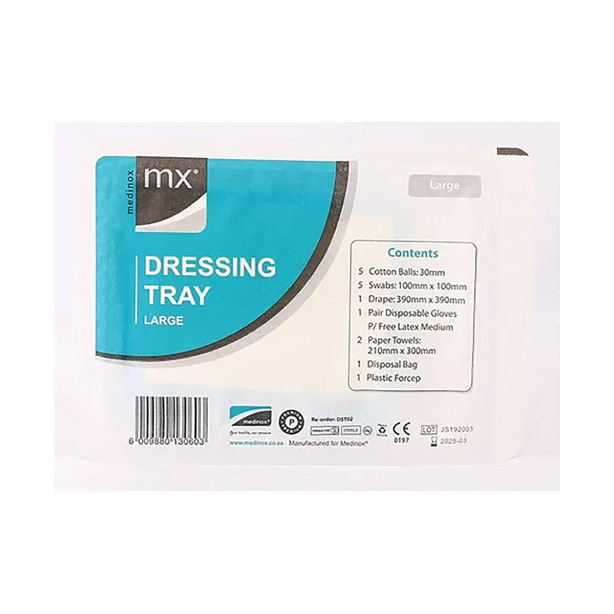 Medibno Mx Dress Tray Large With Forceps 1 Unit - Med365