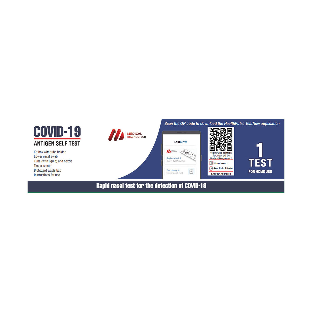 Medical Diagnostech Antigen Self Test Covid-19 - Med365