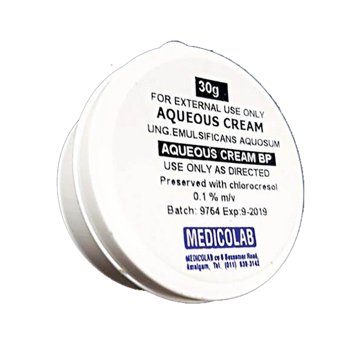 Medicolab Aqueous Cream 30g - Med365