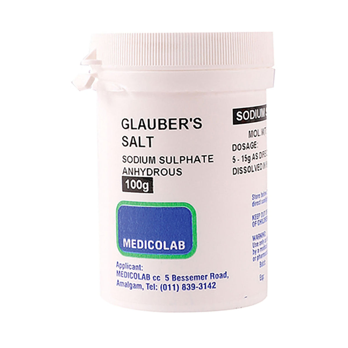 Medicolab Glaubers Salt Bp 100g - Med365