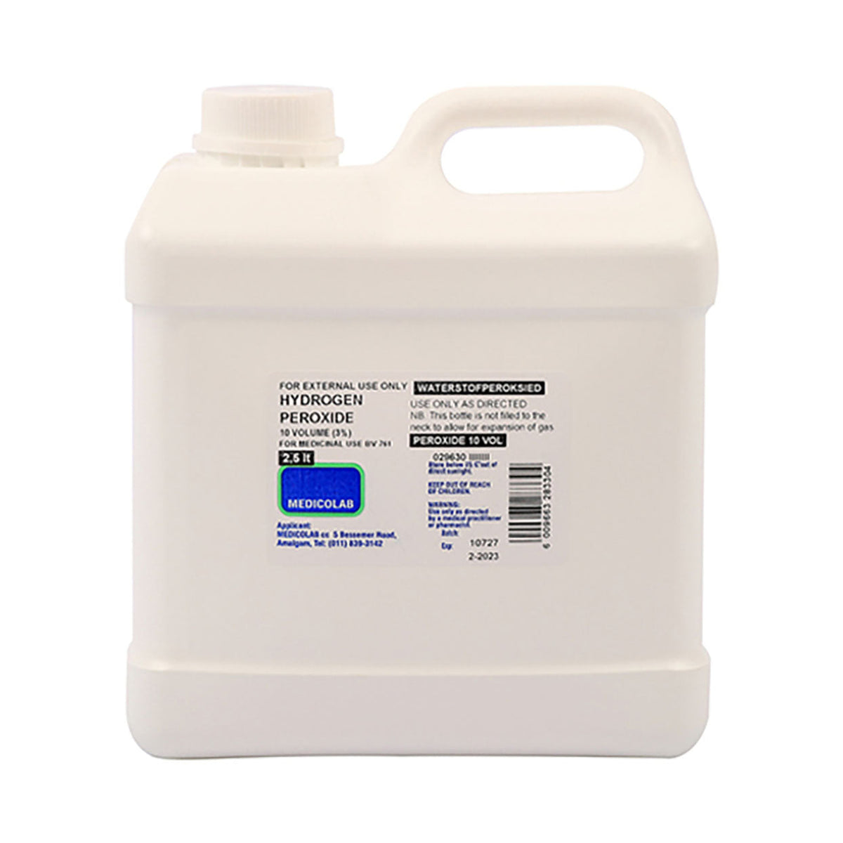 Medicolab Hydrogen Peroxide 10 2.5l - Med365
