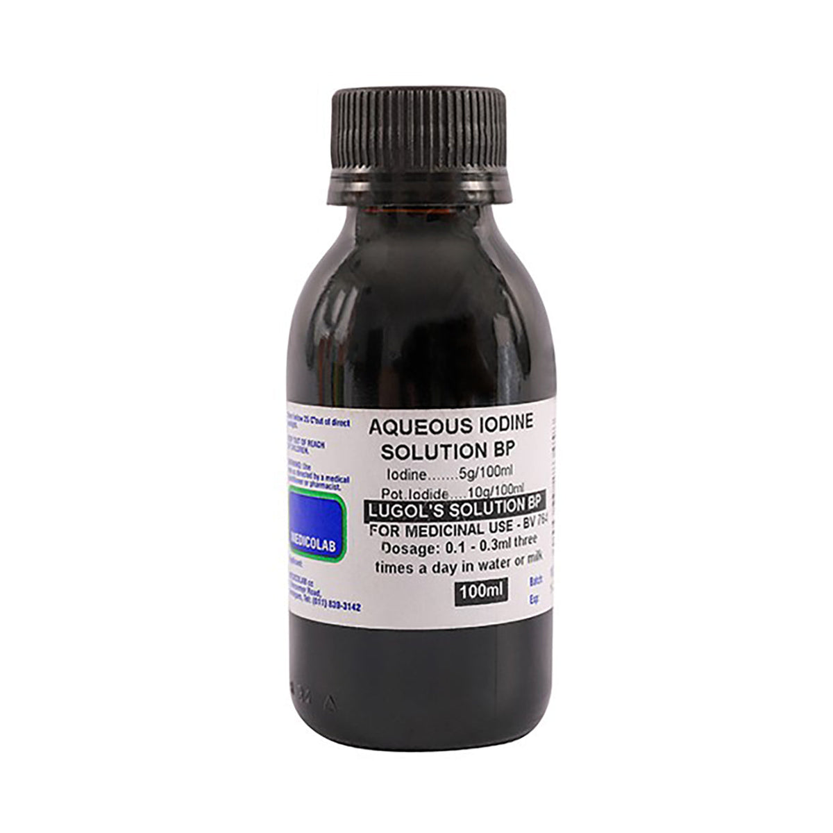Medicolab Lugols Iodine Sol 100ml - Med365
