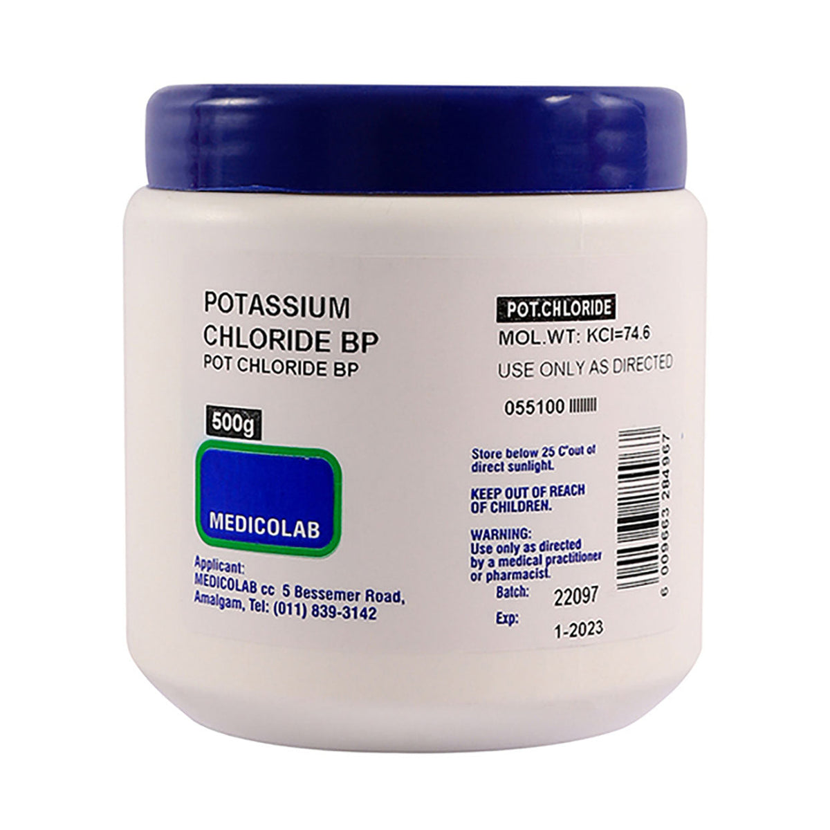 Medicolab Potassium Chloride 500g - Med365