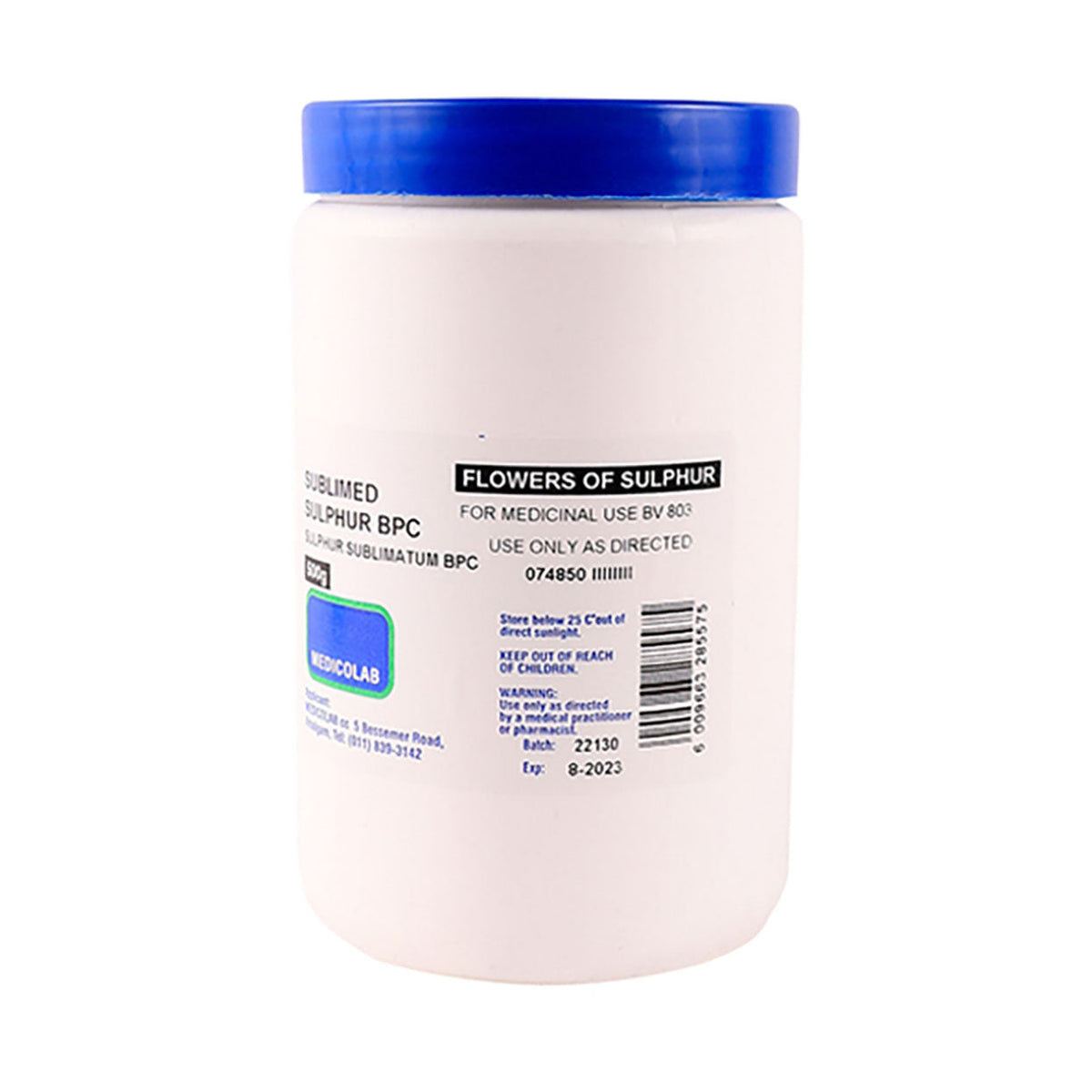 Medicolab Sulphur Flowers Sublimed 500g - Med365