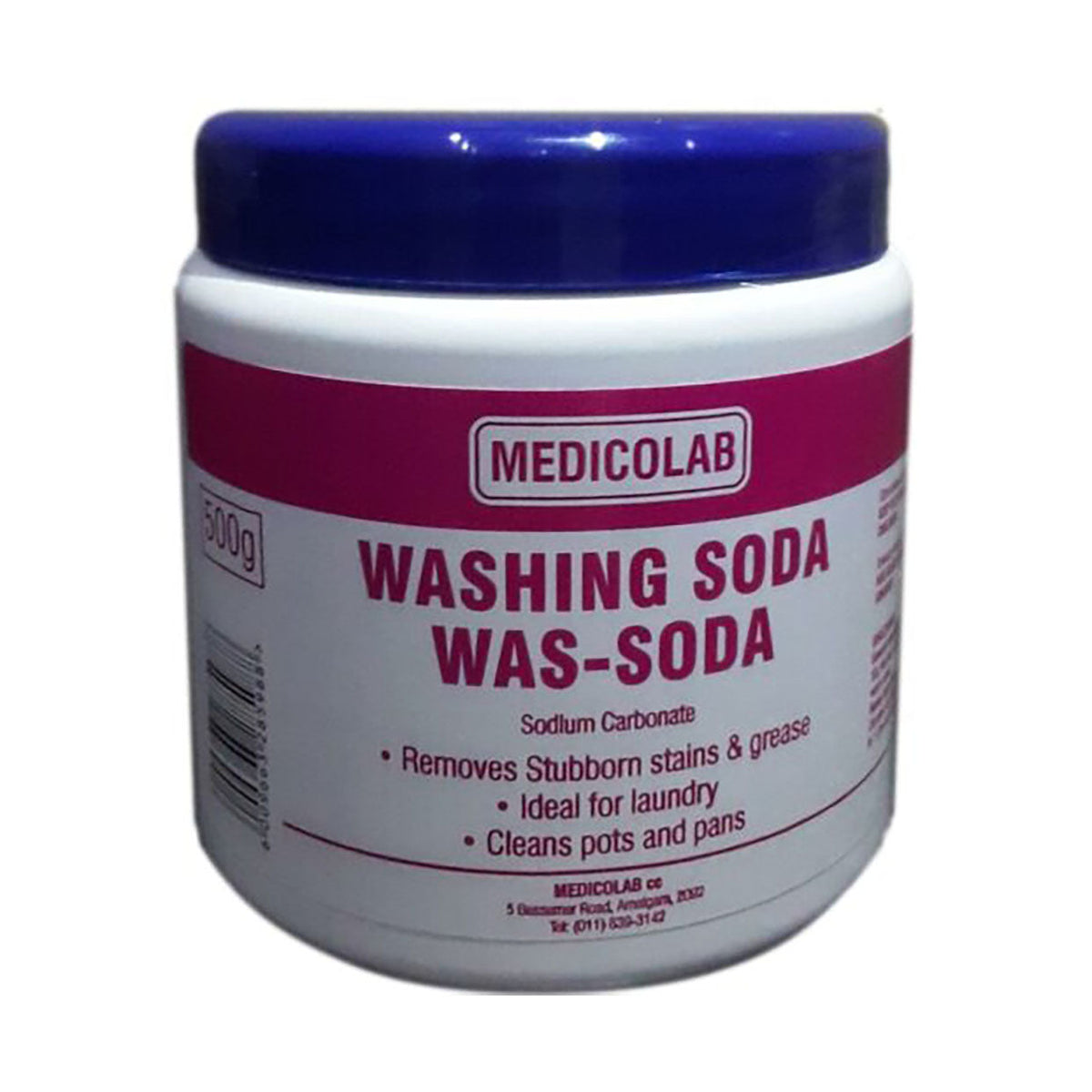 Medicolab Washing Soda Sodium Carbonate 500g - Med365