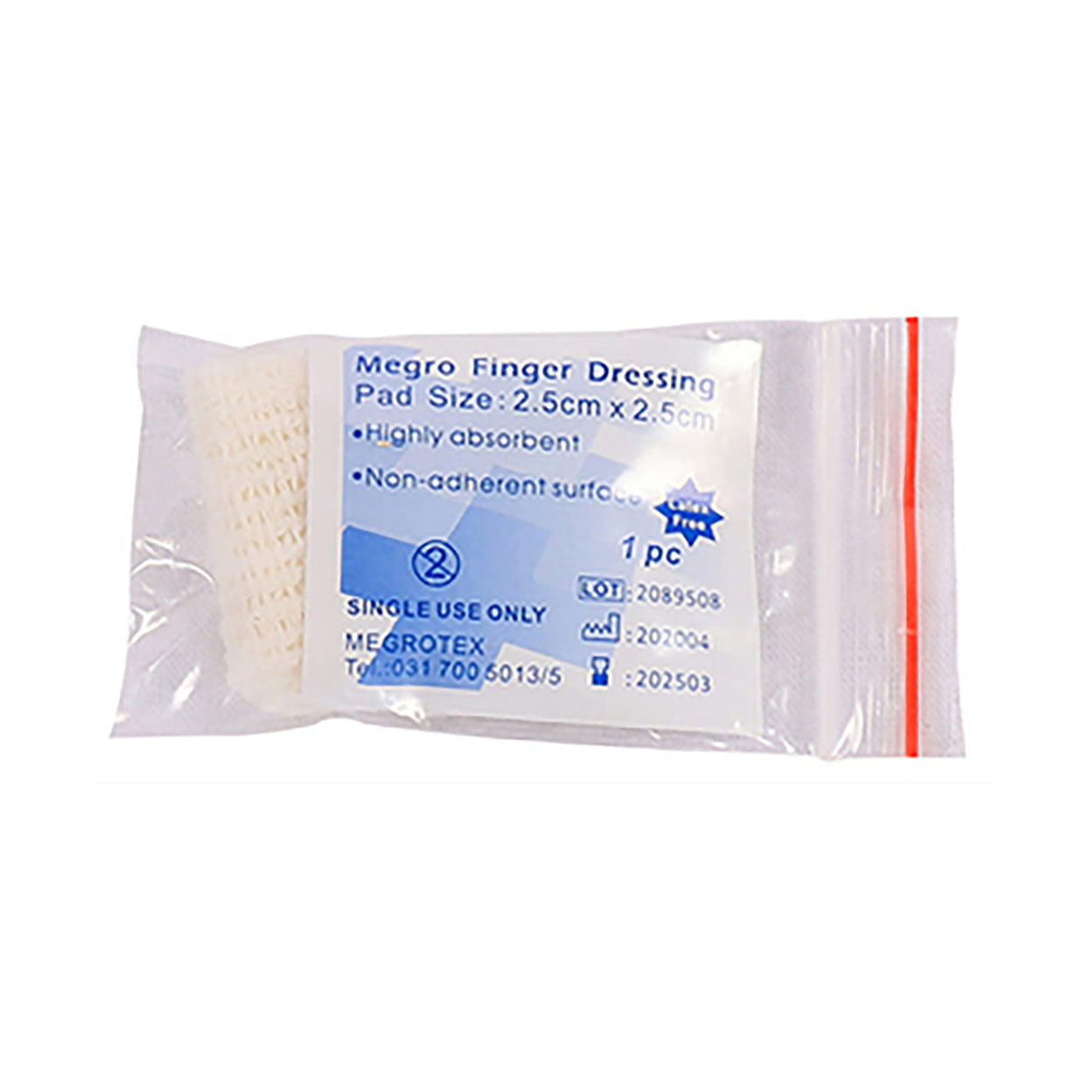 Megrotex Finger Dressing 25 x 25mm 100 Pack - Med365