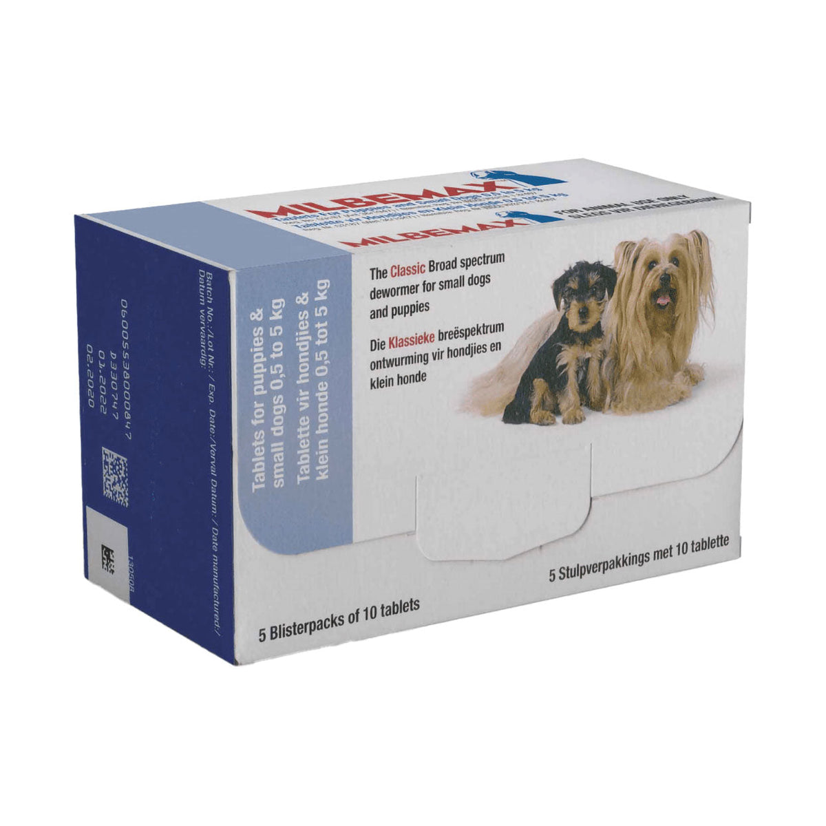 Milbemax Classic Dewormer for Puppies and Small Dogs 0.5 â€“ 5kg 50 ...