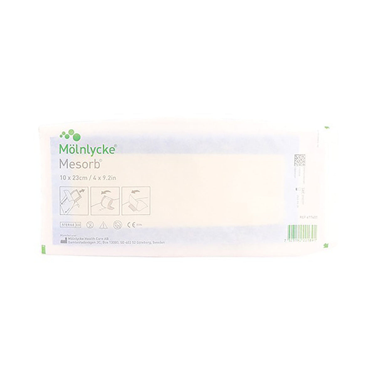 Molnlycke Mesorb Island Dressing 10 x 23cm 1 Unit - Med365