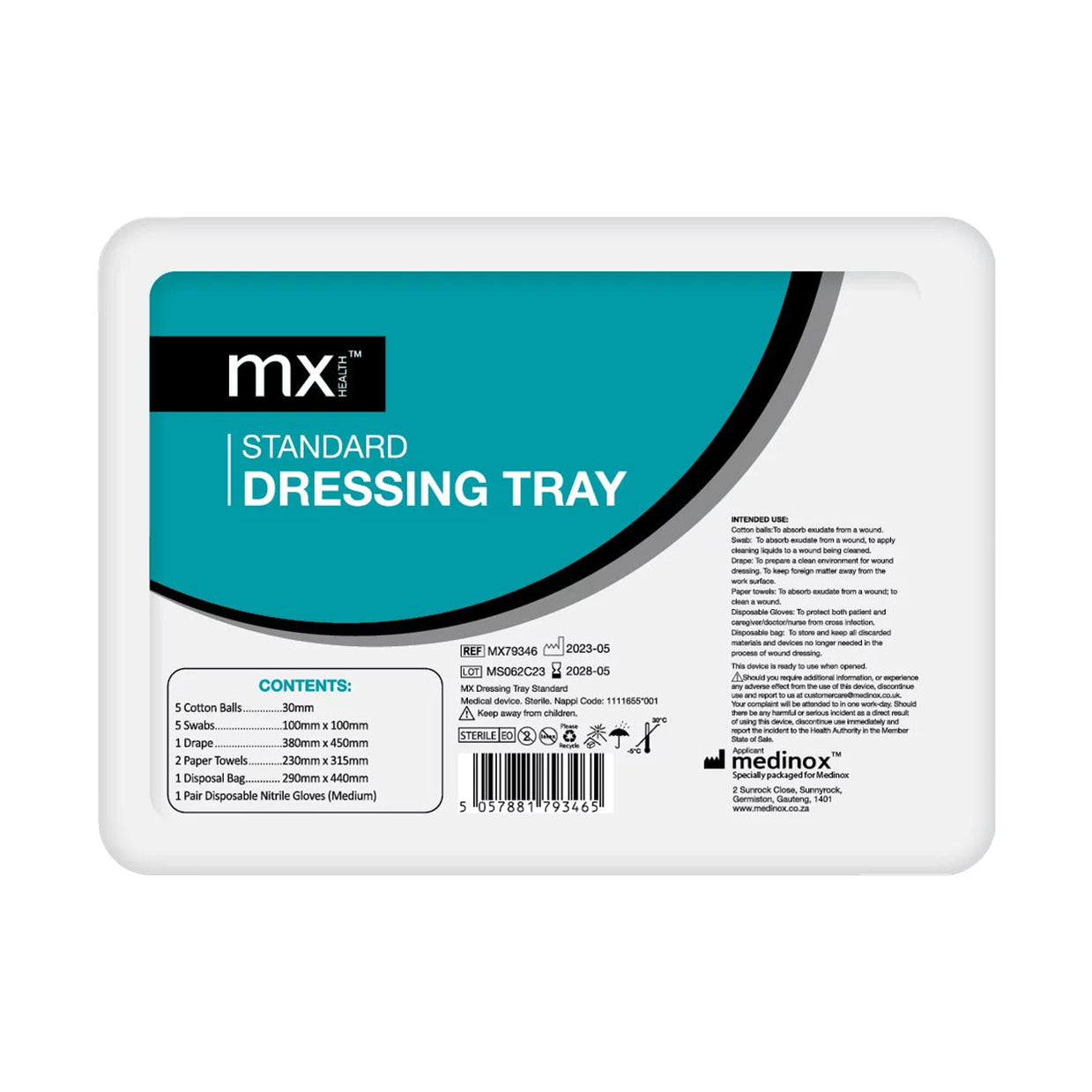 Mx Health Dressing Tray Standard - Med365