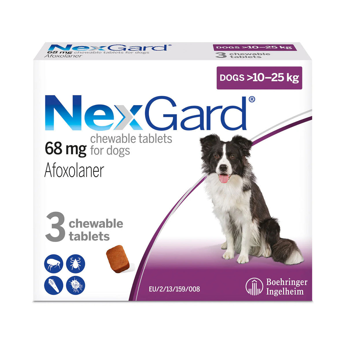 Nexgard 10.1 - 25kg 3g 3 Tablets - Med365