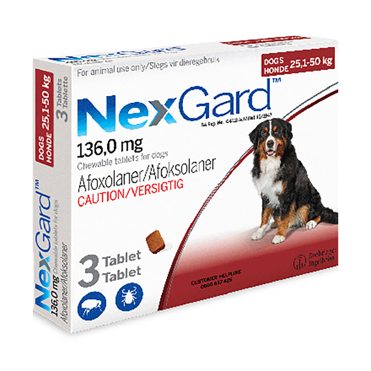 Nexgard 25kg to 50kg 25g 1 Chewable Tablet - Med365