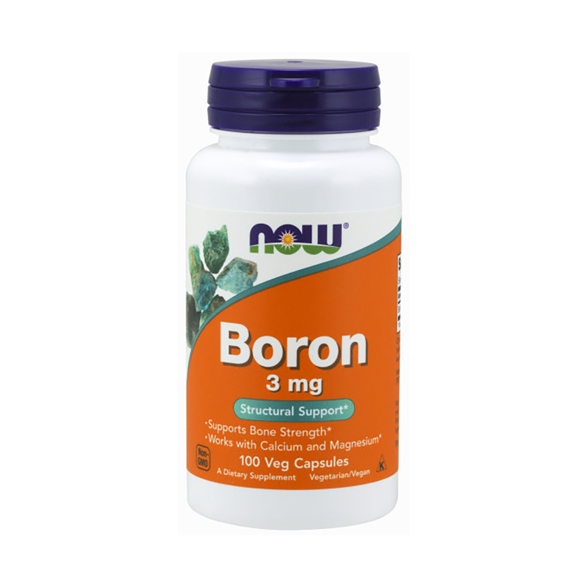 Now Boron 3mg 100 Veggie Capsules - Med365