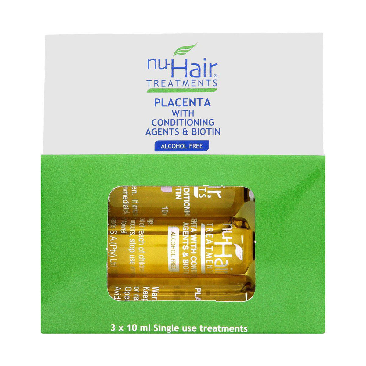Nu-Hair Treatments Placenta With Conditioning Agents & Biotin 3 ...