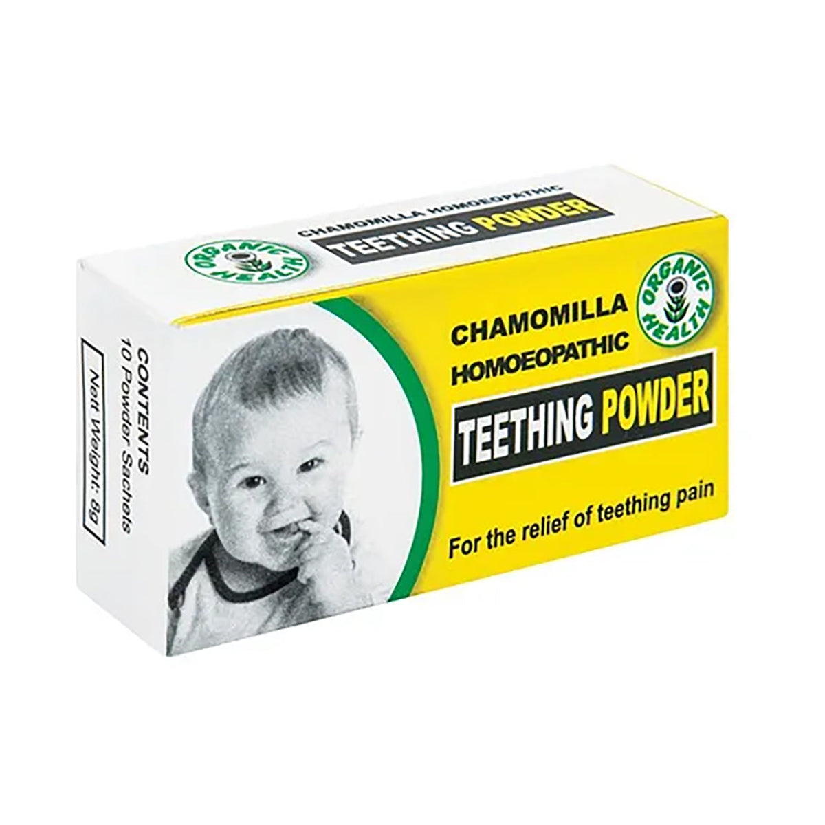 Organic Health Teething Powder 10 Sachets - Med365