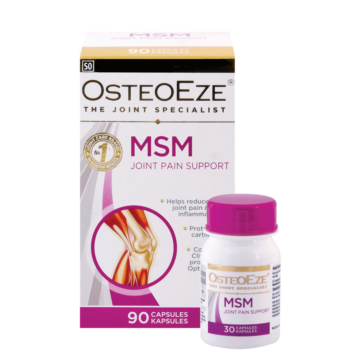 OsteoEze MSM Joint Pain Support 90 + 30 Capsules - Med365