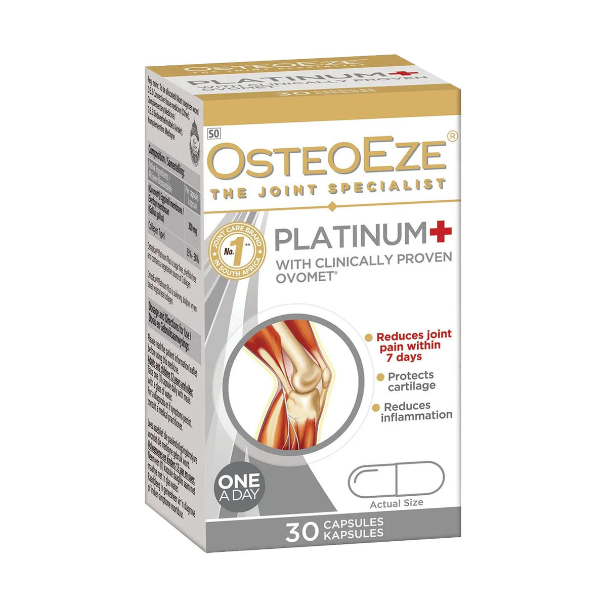 OsteoEze Platinum Plus 30 Capsules - Med365
