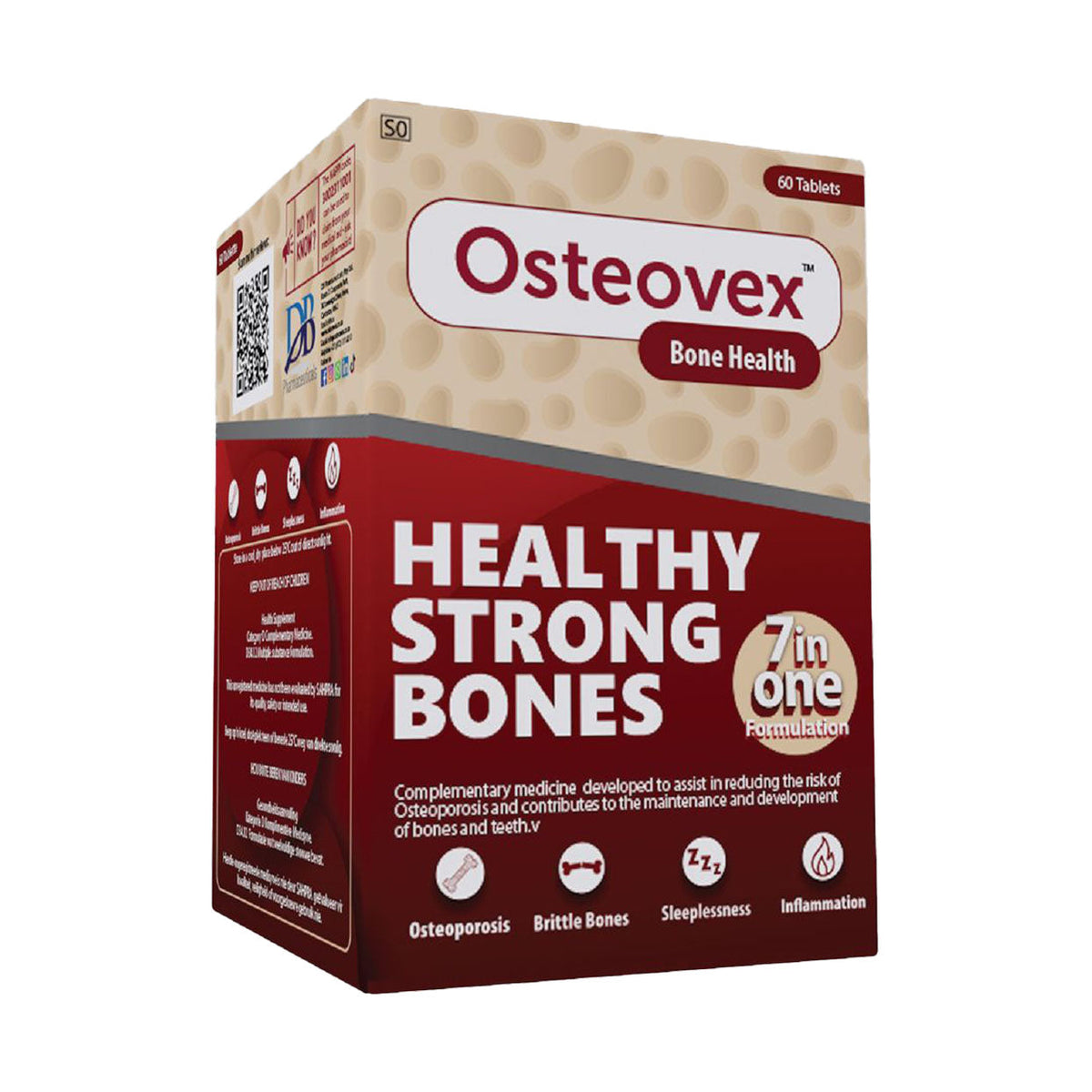 Osteovex Healthy Strong Bones 60 Tablets - Med365