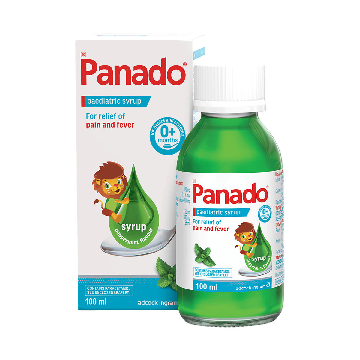 Panado Paediatric Peppermint Syrup 100ml - Med365
