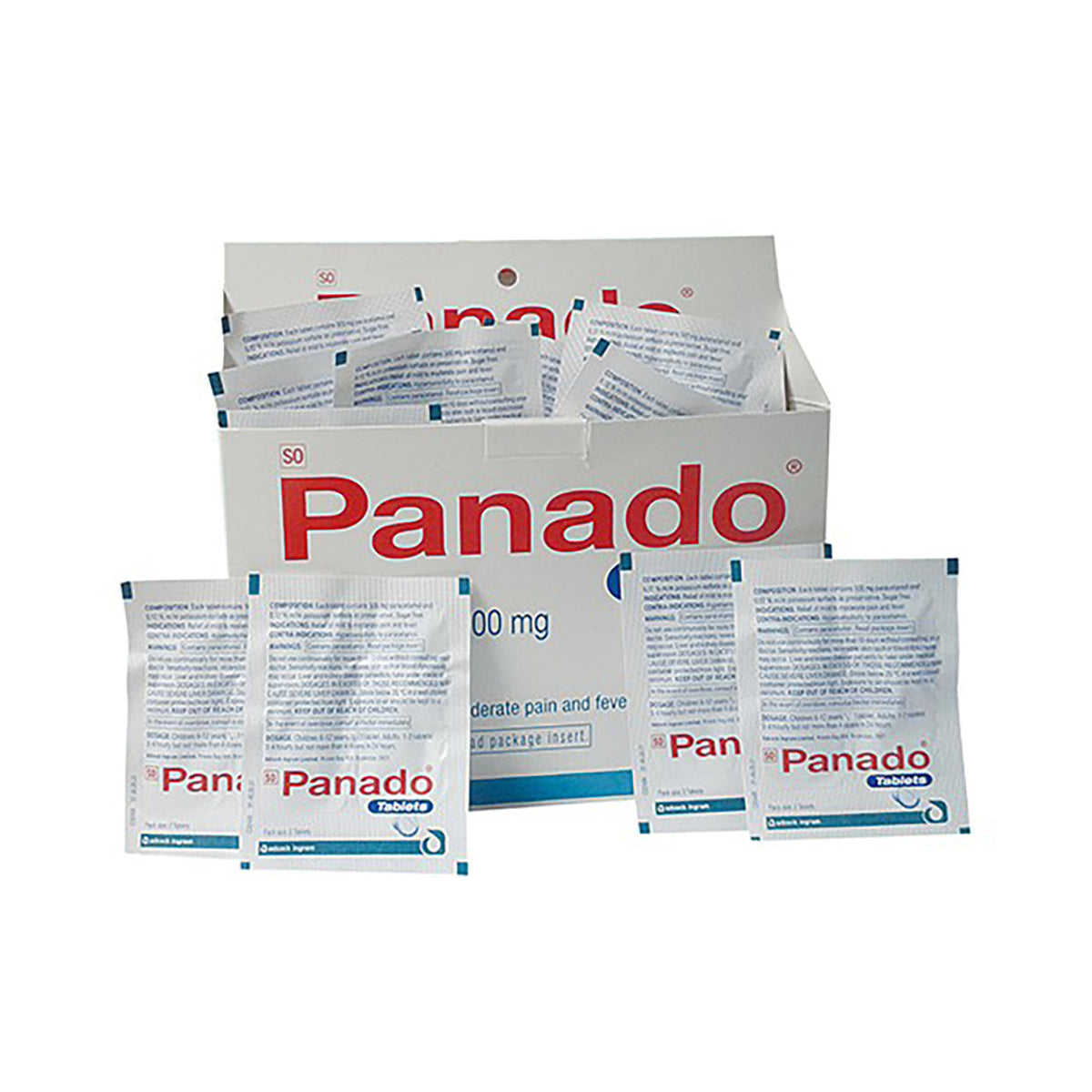 Panado Paracetamol 2 Tablets Display Pack 48 - Med365