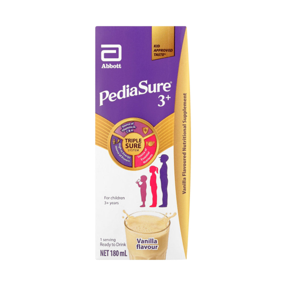 PediaSure 3+ Ready-To-Feed Vanilla 180ml - Med365