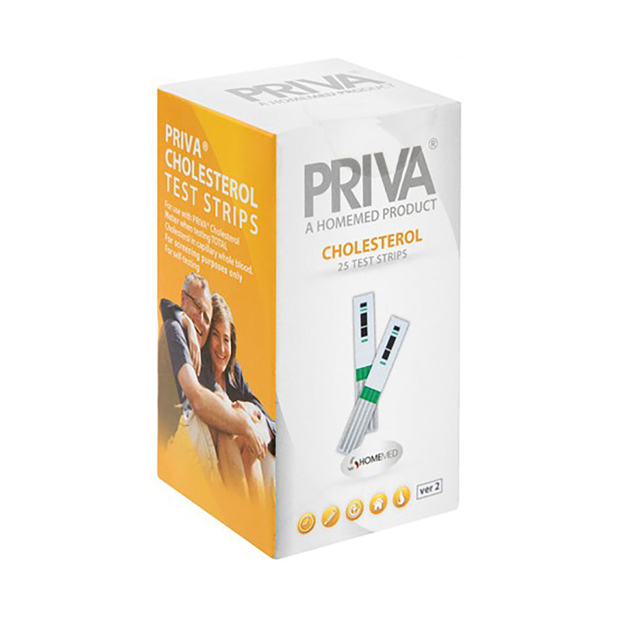 Priva Cholesterol Strips 25 Strips - Med365