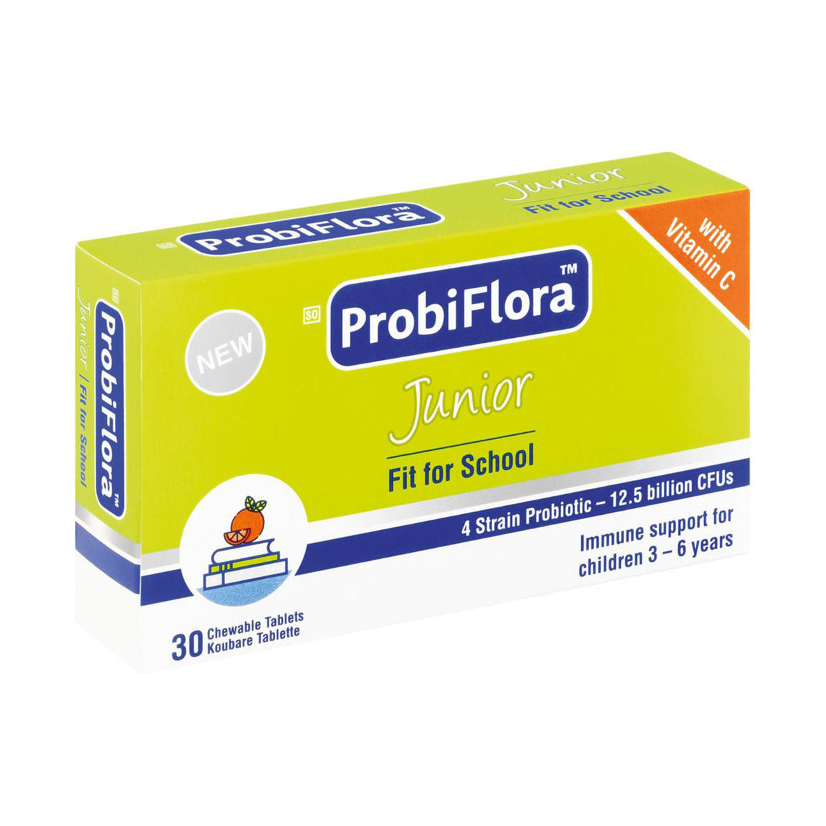 Probiflora Junior Fit for School 30 Chewable Tablets - Med365
