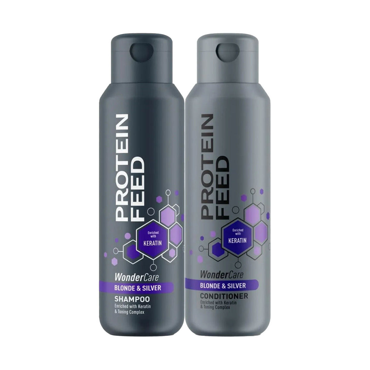 Protein Feed Shampoo & Conditioner Blonde & Silver Pack - Med365