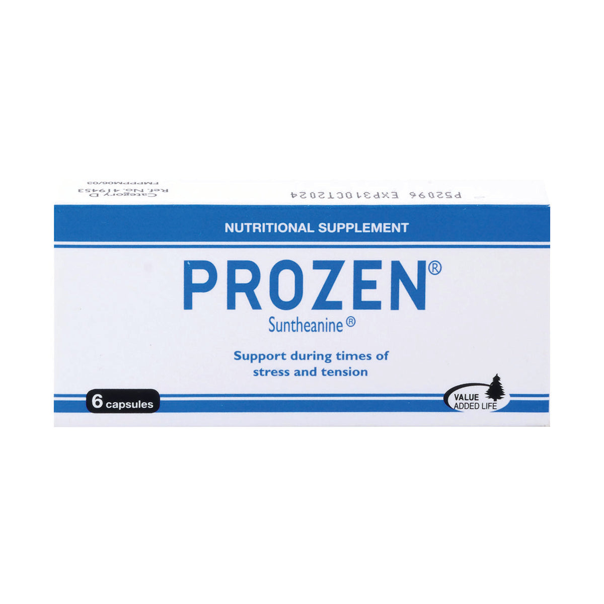Prozen Suntheanine Nutritional Supplement 6 Capsules - Med365