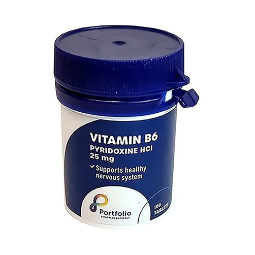 Pyridoxine 25mg Tabs 100 Portfolio - Med365