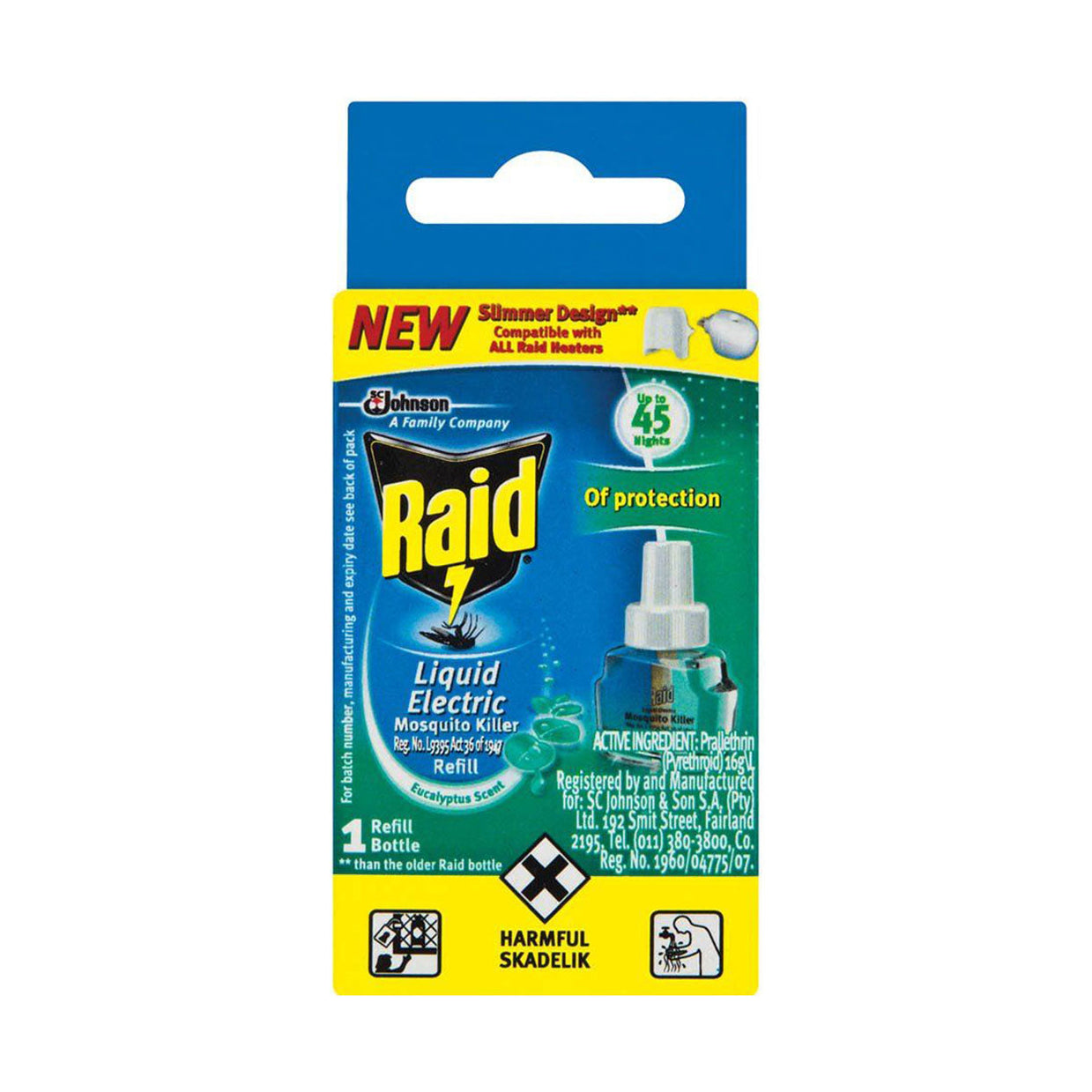 Raid Liquid Electric Mosquito Killer Refill Eucalyptus 33ml - Med365