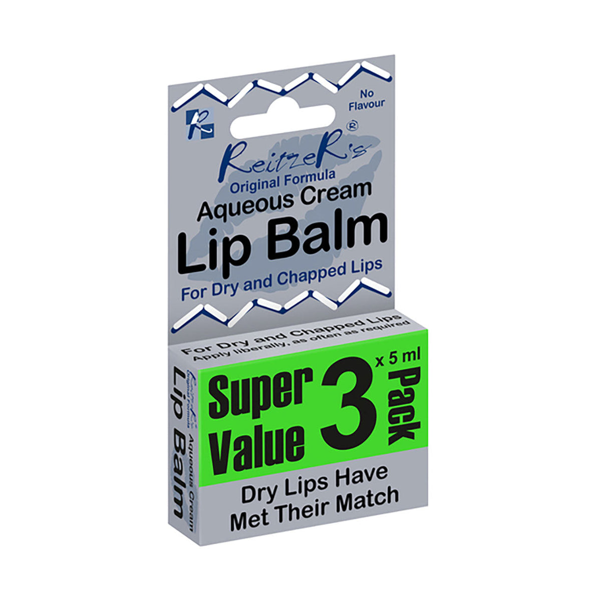 Reitzer Aqueous Lip Balm 5ml x 3 Pack - Med365