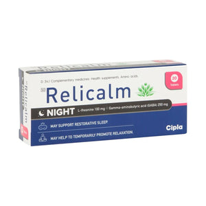 Relicalm Night 20 Tablets - Med365