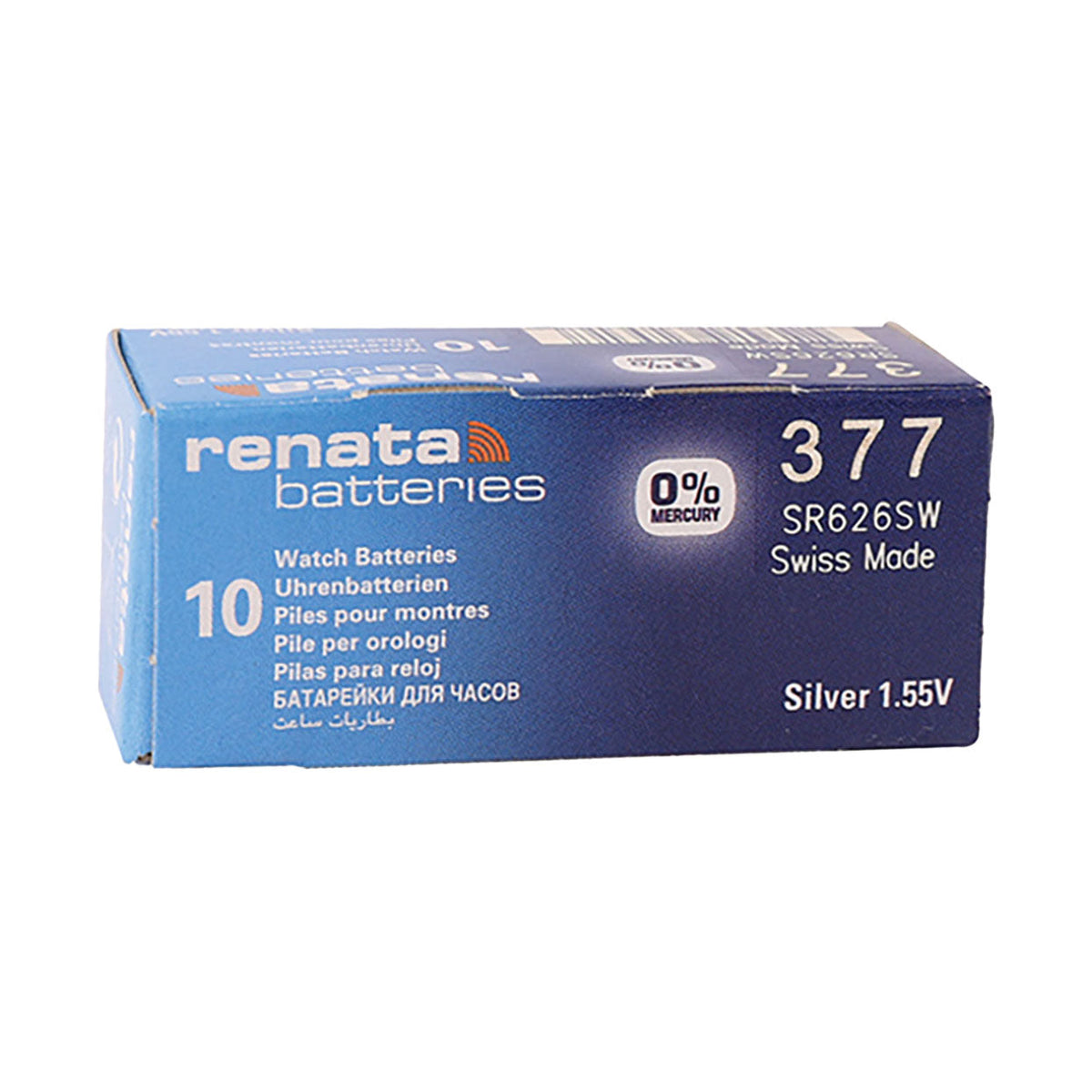 Renata Batteries Watchs V377 10 Pack - Med365