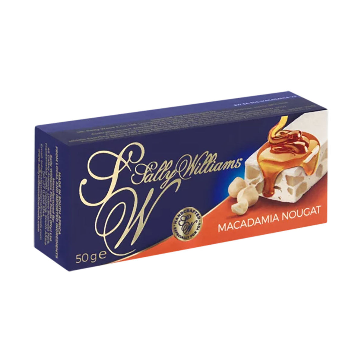 Sally Williams Macadamia Nuts Nougat Bar 50g x 24 Pack - Med365